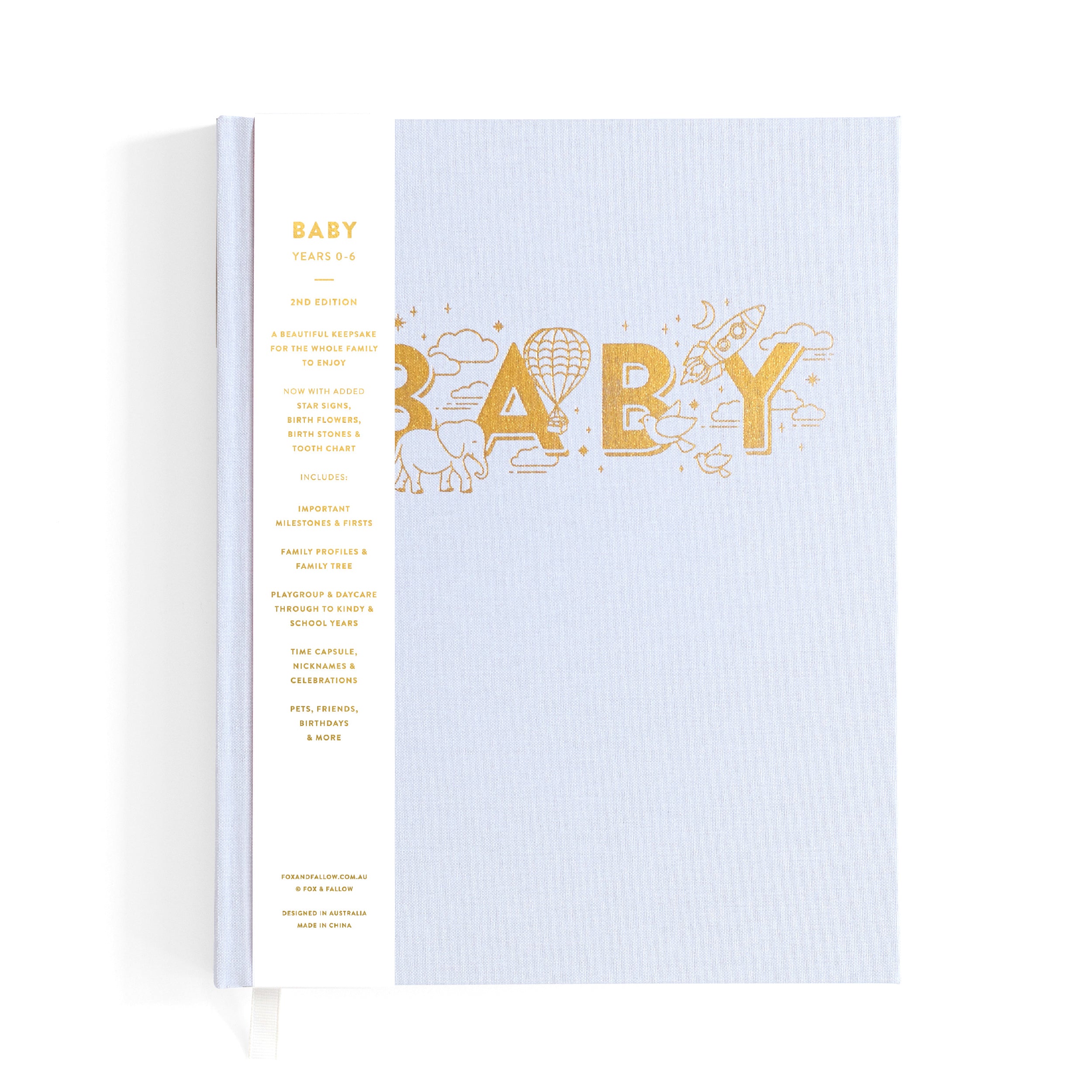 Baby Book - Powder Blue – Little Sunshine Kids